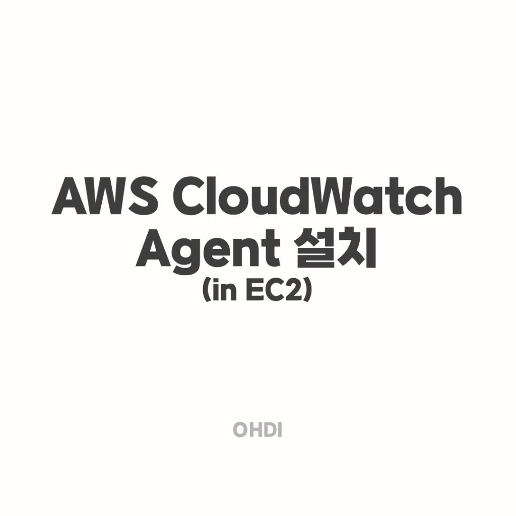 AWS CloudWatch Agent 설치 (EC2, Amazon Linux) - OHDI Travel